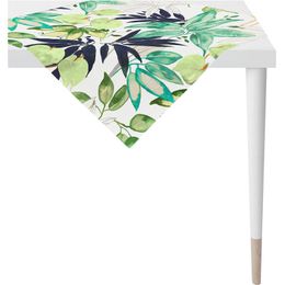 Apelt Mitteldecke &raquo;Letizia, LOFT STYLE, Sommerdeko, Sommer&laquo; Digitaldruck gr&uuml;n Baumwolle B/L: 100cm x 100cm, 1 Stk., quadratisch