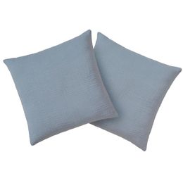 OTTO home Kissenbezug &raquo;Bailee&laquo; weiche Musselin-Qualit&auml;t, 50x50 cm, Hotelverschlu&szlig; Musselin, Obermaterial: 100% Baumwolle B/L: 50cm x 50cm, 2 Stk., 