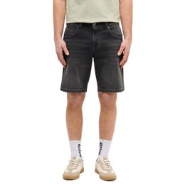 Mustang Herren Slim-fit-Jeans "Herren Style Springfield Shorts", schwarz, Gr. 42, unifarben, Denim/Jeans, 86% Baumwolle, 12% Polyester, 2% Elasthan,