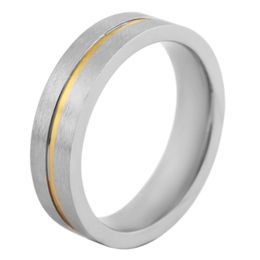 Adelia&acute;s ADELIA ́S Damen Fingerring "Unisex Ring aus Edelstahl", 68, Edelstahl, silber, Edelstahl, Fingerringe