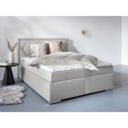 Home Affaire Boxbett &raquo;ALFIE, Polsterbett wahlweise mit Bettkasten, Samtvelours-Bezug&laquo; mit Bonnell-oder Taschenfederkernmatratze H2,H3, H4, 120/140/