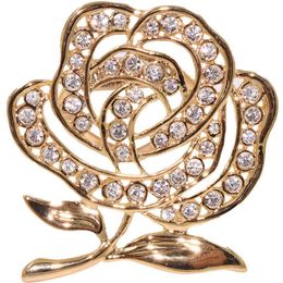 Firetti Damen &raquo;Schmuck Geschenk Ansteckschmuck Tuchring Clip Rose&laquo; () mit Zirkonia (synth.) gold Einheitsgr&ouml;&szlig;e