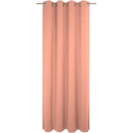 Adam Vorhang &raquo;Uni Collection&laquo; &Ouml;sen 1 Stk. tlg. Blickdichter aus 100% Bio-Baumwolle orange Baumwolle (Bio-Baumwolle) 145cm, &Ouml;sen, 142cm