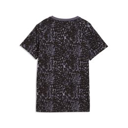 Puma Damen T-Shirt "GRAPHICS ANIMAL STANDARD AOP TEE"inky depths, Gr. S, gemustert, Jersey, Obermaterial: 100% Baumwolle, Shirts, f&uuml;r Erwachsene, mit