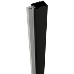 Sanotechnik Abschlussprofil &raquo;ELITE&laquo; 1 Stk. tlg. Magnetprofil, zur Montage von Duscht&uuml;ren an die Wand schwarz Kunststoff H/L: 195cm