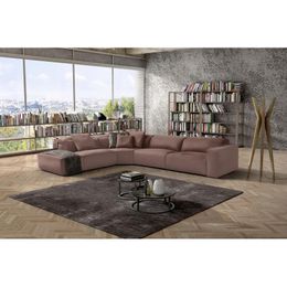Egoitaliano Ecksofa &raquo;Beverly, extravangantes Designsofa mit erstklassigem Sitzkomfort&laquo; wahlweise mit elektrischer Relaxfunktion, Kopfteilverstellung bunt Leder &raquo;