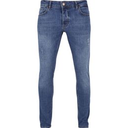 2Y Premium Herren Bequeme Jeans "2Y Premium Herren 2Y Slim FIt Jeans"blau, Gr. 30, unifarben, 97% Baumwolle, 3% Elasthan, Jeans