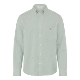 Gant Herren Langarmhemd "REG CLASSIC POPLIN GINGHAM SHIRT", gr&uuml;n, Gr. XXL, Obermaterial: 100% Baumwolle, Hemden, mit Logostickerei, Baumwoll-Popeline