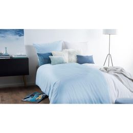 Fleuresse Bettw&auml;sche &raquo;Jade&laquo; 2 Stk. Mako Damast, Baumwolle, in Gr. 135x200, 155x220, 200x200cm blau Mako-Damast, Obermaterial: 100% Baumwolle B/L: 