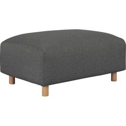 Home Affaire Polsterhocker &raquo;Svennis&laquo; passend zru "Svennis"-Polsterserie grau Struktur (100% Polyester);Filzoptik (100% Polyester) B/H/T: 93cm x 47cm x