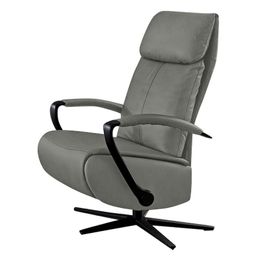 W.Schillig Relaxsessel &raquo;rumbaa&laquo; wahlweise mit Doppelmotor, in Gr&ouml;&szlig;en S, M & L, mit 5-Sternfu&szlig; grau Stoff S37 (100% Polyester): Luxus-Microfaser in 