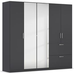 Rauch Dreht&uuml;renschrank &raquo;Kleiderschrank Schrank Garderobe Schlafzimmerschrank PADUA&laquo; voll aufgelegte Spiegelt&uuml;ren, zwei gro&szlig;e Schubladen MADE IN 