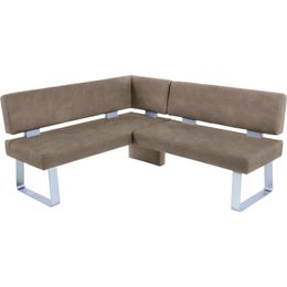 K+w Komfort & Wohnen K+W Komfort & Wohnen Eckbank &raquo;Santos II Esszimmerbank&laquo; gepolstert, Eckbank, wahlweise langer Schenkel 180cm rechts oder links beige 100% Polyester B/H