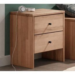 Home Affaire Kommode &raquo;Dura&laquo; aus FSC -zertifiziertem Massivholz, Breite 50 cm braun Massivholz B/H/T: 50cm x 56cm x 35cm, 2 Stk., Buche