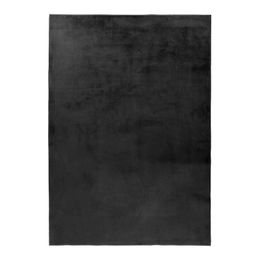 Kayoom Teppich &raquo;Surfacer 225&laquo; rechteckig 12 mm H&ouml;he weicher Kurzflor, Wohnzimmer schwarz Polyester B : 200cm 1 Stk., 12mm, L: 290cm