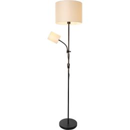 OTTO home Stehlampe &raquo;Avveline - Textilschirm Stehleuchte&laquo; E27 1 Stk. H. 168 cm, Stoffschirm &Oslash; 36 x 25 cm E27 Leseleuchte &Oslash; 12 x 11,5 cm E14 schwarz 2,