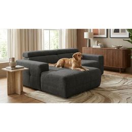 OTTO home Ecksofa &raquo;Ballerup 211 x 175 cm, auch mit verstellbarer Sitztiefe&laquo; Kopfteile verstellbar, Pet Friendly Bezug, L-Form grau 100% Polyester B/H/