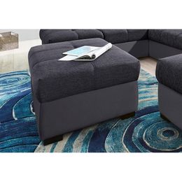 COTTA Hocker &raquo;Speedway&laquo; Edles Flachgewebe ( 100% Polyester ) / Feine Struktur ( 100% Polyester );Kunstleder SOFTLUX / Luxus-Microfaser ( 100% 