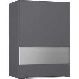 KOCHSTATION Glash&auml;ngeschrank &raquo;KS-Aken&laquo; grau anthrazit, B/H/T: 50cm x 70,4cm x 34,6cm