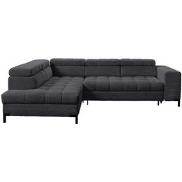 exxpo - sofa fashion Ecksofa &raquo;Bocco, hochwertige Verarbeitung, toller Sitzkomfort, bequem, L-Form&laquo; wahlweise mit Bettfunktion u. Bettkasten, inkl. 
