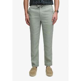 Superdry Herren Leinenhose &raquo;MERCHANT LINEN PANT&laquo; aus Leinen, Regular Fit, mit Rei&szlig;verschluss L, N-Gr