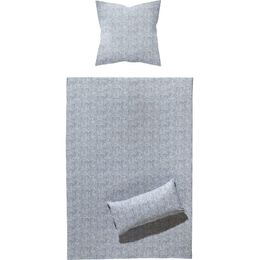 Dyckhoff Weichfrottier Bettw&auml;sche in grau | Gr.: 135x200 cm + 40x80 cm