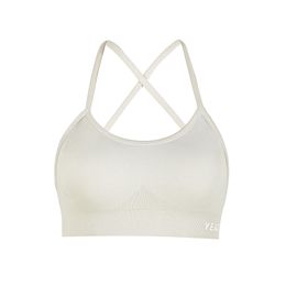 YEAZ Damen Sporttop "Top VICE", beige, Gr. M, Obermaterial: 90% Polyamid PA. 10% Elasthan EL., Tops