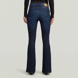 G-Star Raw G-STAR Damen Bootcut-Jeans "3301 Flare Wmn", blau, Gr. 29, Denim/Jeans, Obermaterial: 92% Baumwolle, 6% Elastomultiester, 2% sonstige Fasern, Jeans,