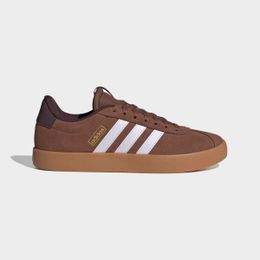 Damen Sneaker "VL COURT 3.0", adidas Sportswear, Gr. 40, braun, Leder, Textil, Schuhe, inspiriert vom Design des adidas samba