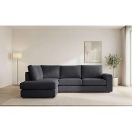 OTTO home Ecksofa &raquo;Nivette, weiches Chenille&laquo; Breite 292 cm, L-Form, bodentief, mit Wellenunterfederung 100% polyester B/H/T: 292cm x 93cm x 220cm, 