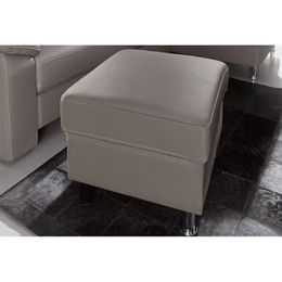 Sit & More sit&more Hocker &raquo;Ascara&laquo; grau Luxus-Microfaser (100% Polyester);Softlux -Kunstleder;NaturLeder B/H/T: 55cm x 46cm x 55cm, Kunstleder SOFTLUX