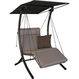 Angerer Hollywoodschaukel &raquo;Luxus Smart sand&laquo; BxTxH: 100x145x160 cm beige Obermaterial: 100% Polyester Einheitsgr&ouml;&szlig;e