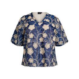 ZIZZI Blouse 'Mlaniva' female size 5XL/6XL Navy / Off white