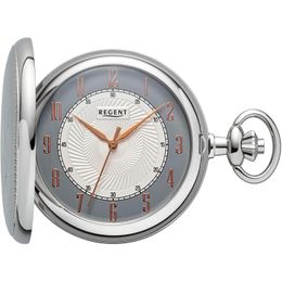 Regent Uhren Regent Herren Taschenuhr &raquo;P729-19477729&laquo; Quarzuhr, Herrenuhr, Acrylglas, Geschenkidee silber Einheitsgr&ouml;&szlig;e