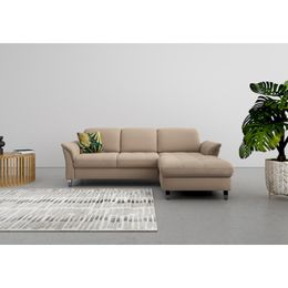 Sit & More sit&more Ecksofa &raquo;Maggiore L-Form&laquo; wahlweise mit Kopfteilverstellung, Schlaffunktion und Bettkasten grau 98% Polyester, 2% Polyamid B/H/T: 258cm x 