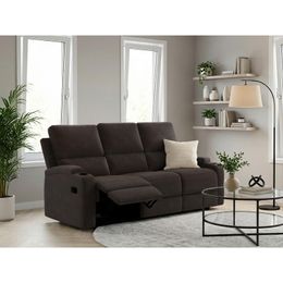 OTTO home 3-Sitzer &raquo;NAPORI Microfaser, Multimediasofa, Kinosessel XXL&laquo; Kinosofa mit 2 x Relaxfunktion und Getr&auml;nkehalter grau 100% Polyester B/H/T: 