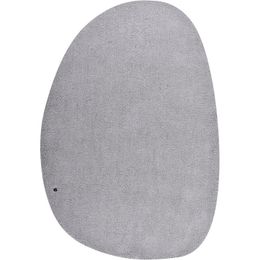 Tom Tailor HOME Hochflor-Teppich &raquo;Shaggy Teppich Cozy&laquo; oval 25 mm H&ouml;he Uni Farben, auch in Pastell Farben, weich & kuschelig, organische Form grau 