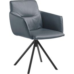 Musterring Polsterstuhl &raquo;JustB! SP500&laquo; () 1 Stk.mit Armlehne, wahlweise mit Drehfunktion, Stativgestell in schwarz blau 1 Stk., Longlife Xtra-Leder Z69, nicht 