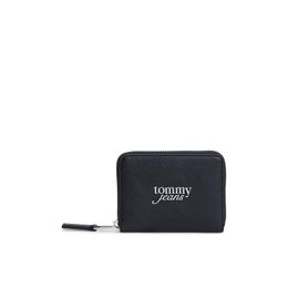 Tommy Jeans Damen Geldb&ouml;rse &raquo;TJW BOLD MED ZA&laquo; Damen Geldbeutel, Portemonnaie mit Logo-Schmuckelement schwarz Einheitsgr&ouml;&szlig;e