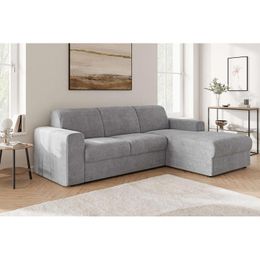 OTTO home Ecksofa &raquo;BORNHOLM 2.0 L-Form, Breite 220 cm, Verl&auml;ssliche Qualit&auml;t, Struktur&laquo; Recamiere links/rechts bestellbar, Bezug - Chenille oder 