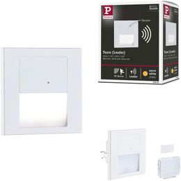 Paulmann LED Einbauleuchte &raquo;LED Wandeinbauleuchte Tsaro eckig 80x36mm&laquo; 1 Stk. Warmwei&szlig; wei&szlig; 1, H: 8cm, 1 Stk.