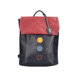 Rieker Damen Cityrucksack Freizeitrucksack, Shoppingrucksack mit bunten Akzenten bunt B/H/T: 26cm x 32cm x 13,5cm