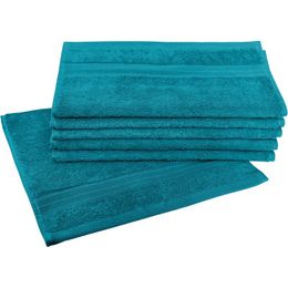 Dyckhoff Gaestehandtuecher &raquo;Siena&laquo; mit Bord&uuml;re gr&uuml;n Frottier, Obermaterial: 100% Baumwolle B/L: 30cmx50cm, 6 Stk., Frottier