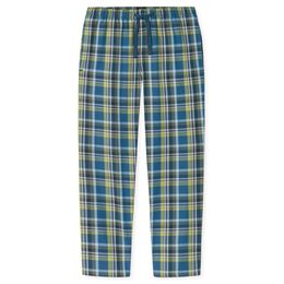Schiesser Pyjamahose Mix Relax in oliv, blau | Gr.: 50