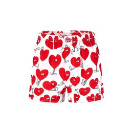 Lousy Livin Underwear LOUSY LIVIN Herren Boxershorts, Gr. Lrot, wei&szlig;, 100% Baumwolle, mehrfarbig, Unterhosen, mit tollen Print-Motiven
