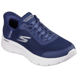Skechers Damen Slip-On Sneaker "GO WALK FLEX-GRAND ENTRY", Gr. 41, blau, Textil, Schuhe, Slipper mit Slip-ins zum Schlupfen