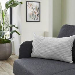 ANDIAMO Dekokissen &raquo;Cord Kissen Emy, Kissenh&uuml;lle mit F&uuml;llung&laquo; Sofakissen, eckig, 40x40 oder 30x50 cm, auch als 4er Set erh&auml;ltlich wei&szlig; Polyester B/L: 50cm x 