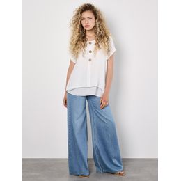 Apricot Damen Blusentop "Mehrlagiges Blusentop", beige, Gr. 38, unifarben, gewebt, Obermaterial: 65% Viskose CV. 35% Nylon NY., Blusen, mit