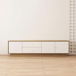 OTTO home TV-Board &raquo;Blaire&laquo; kratzfeste Melaminoberfl&auml;che, ABS-Kanten und FSC-zertifiziertem Holz wei&szlig; B/H/T: 180cm x 45cm x 40cm, Eukalyptus