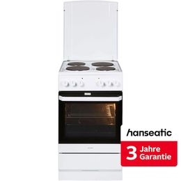 Hanseatic Elektro-Standherd &raquo;59059963 5022EE1.37eD(W)&laquo; inkl. 3 Jahre Herstellergarantie wei&szlig; Mehrere Beheizungsarten wie Ober- und Unterhitze sowie 